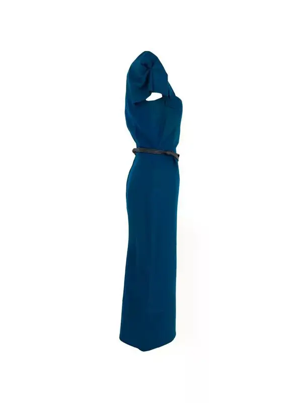 Roland Mouret Galaxy Belted Midi Dress - Blue