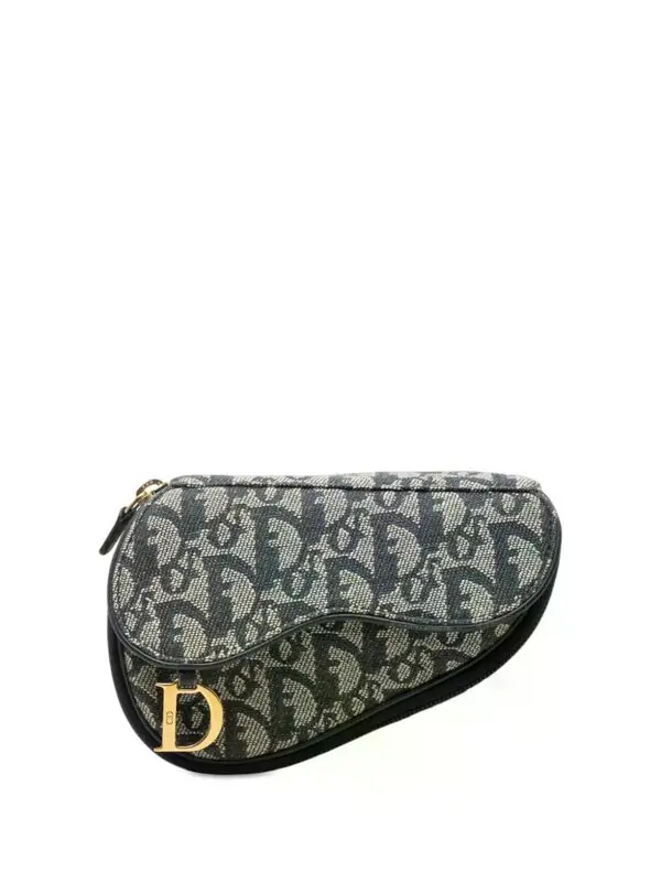Dior Diorissimo Canvas Saddle Pouch