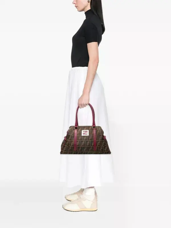 Fendi 2000-2010 Zucca Canvas Tote Bag
