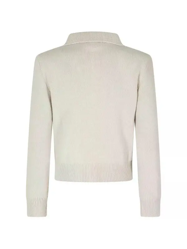 A.p.c. Grey Wool Collared Cardigan