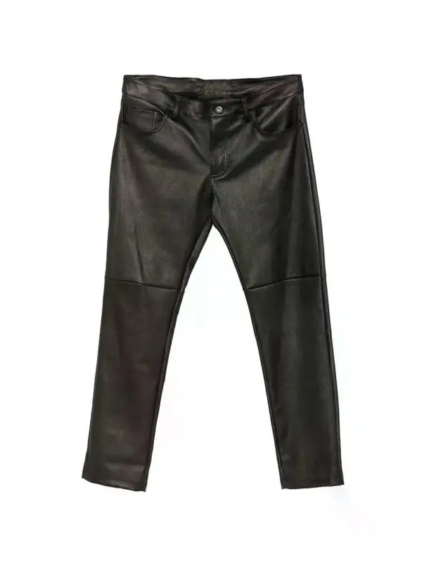 SALVATORE SANTORO Seam-detail Leather Trousers