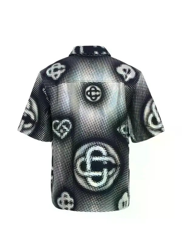 Casablanca Pearlescent Monogram Denim Shirt
