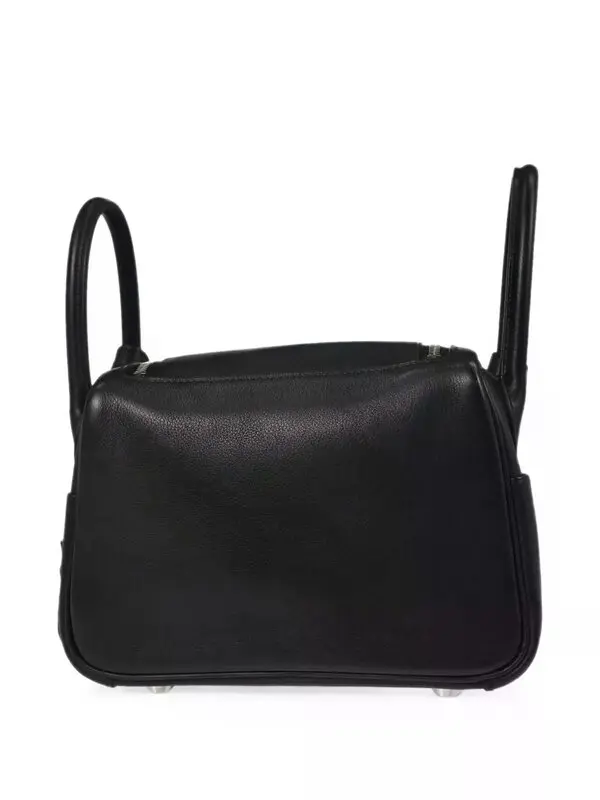 Hermès 2025 Mini Veau Swift Lindy Shoulder Bag - Black