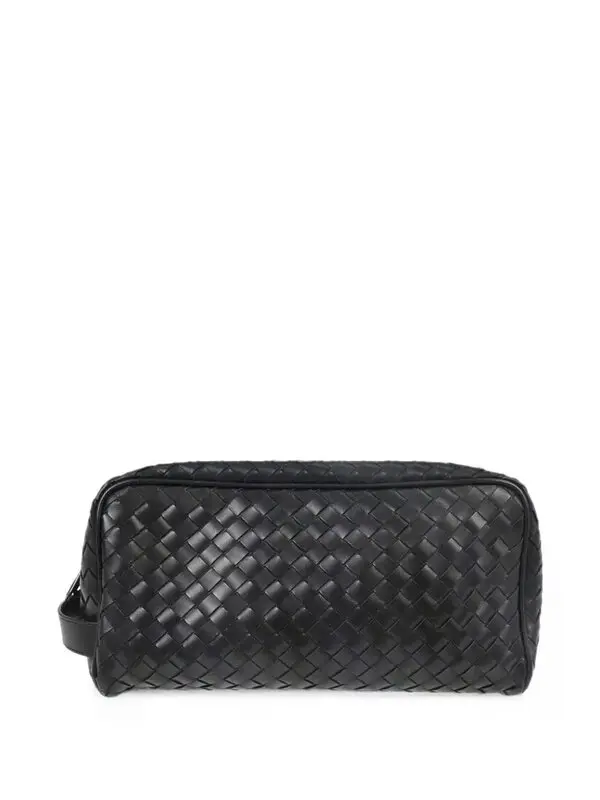 Bottega Veneta 1990-2000s Intrecciato Travel Pouch