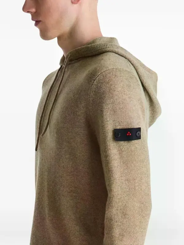 Peuterey Logo-patch Knitted Hoodie