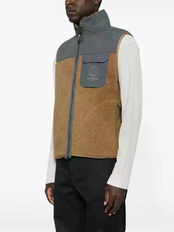 MURPHY&NYE Fleece-texture Panelled Gilet
