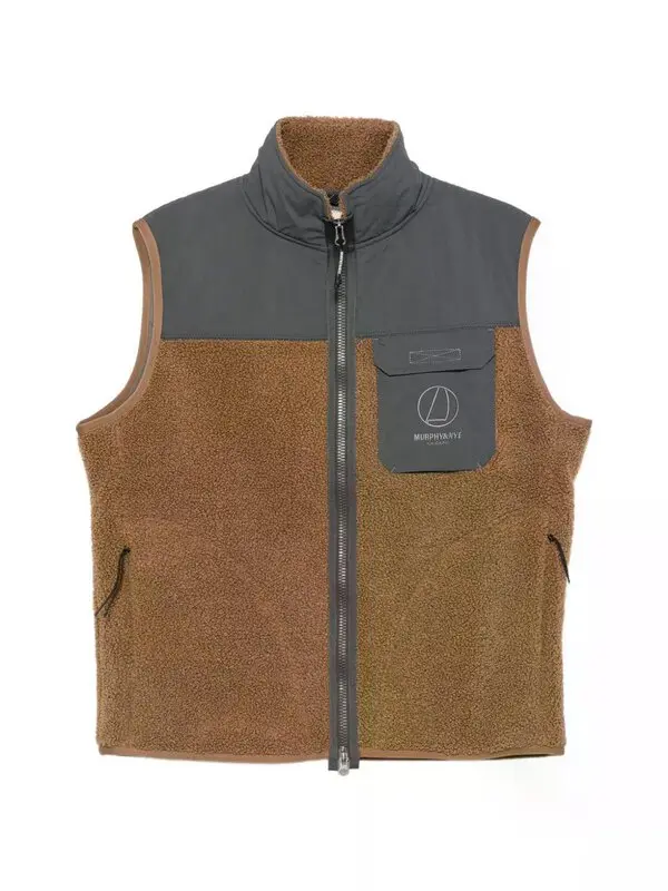 MURPHY&NYE Fleece Texture Panelled Gilet