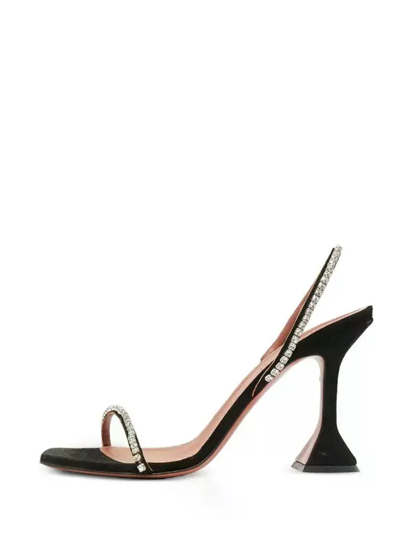 Amina Muaddi Gilda Crystal-embellished Sandals