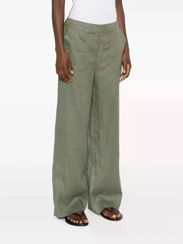 MAISON123 Elasticated-waist Wide-leg Trousers