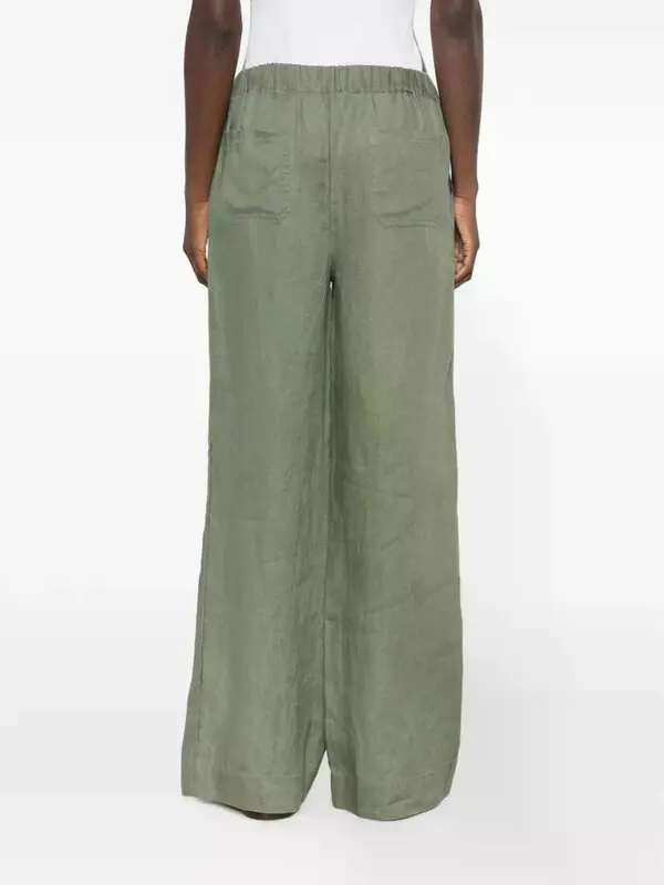 MAISON123 Elasticated-waist Wide-leg Trousers