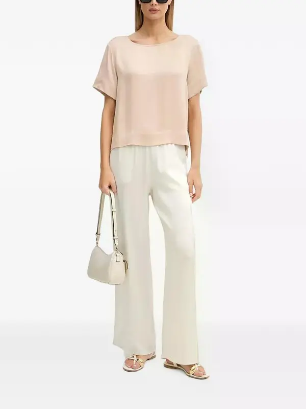 Sisley Embroidered Short-sleeve Blouse