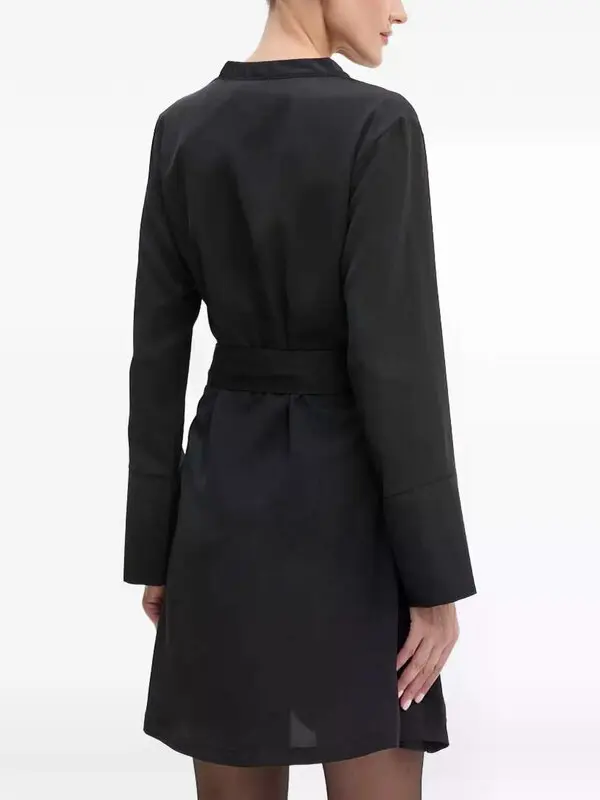 SILVIAN HEACH Reimba Belted Flap-pocket Mini Dress