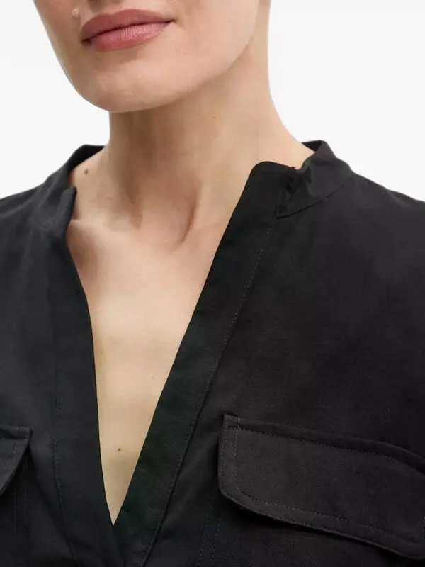 SILVIAN HEACH Reimba Belted Flap-pocket Mini Dress