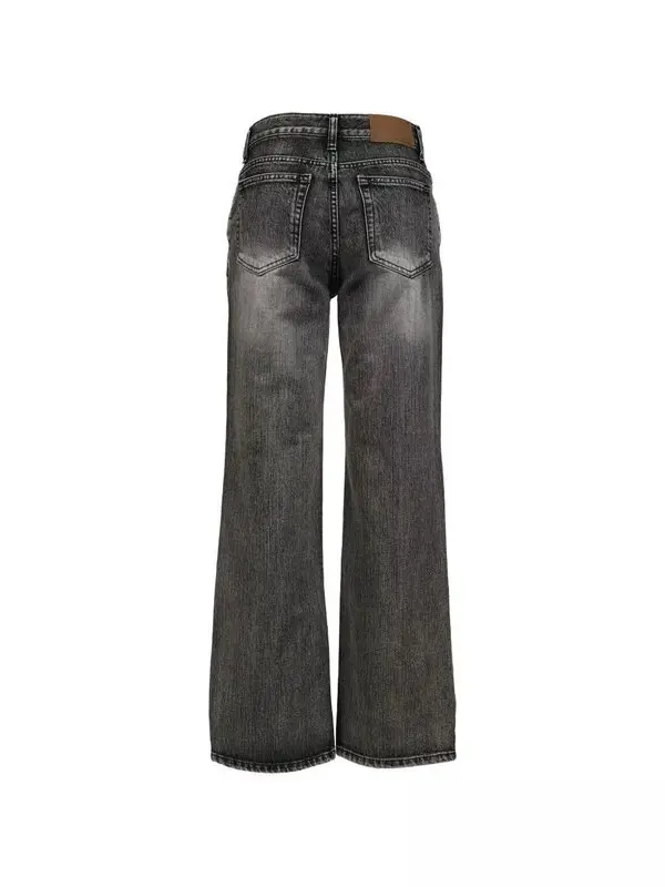 BOHEMSEO Distressed Wide-leg Jeans