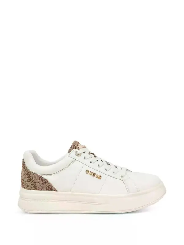 Guess Logo-plaque Monogram-panel Sneakers
