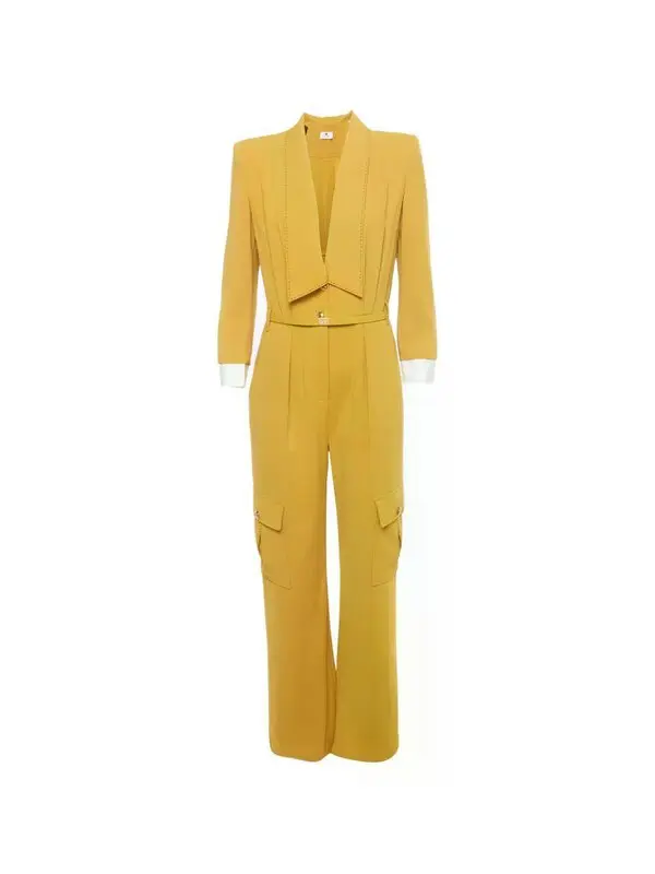 Elisabetta Franchi Belted Jumpsuit