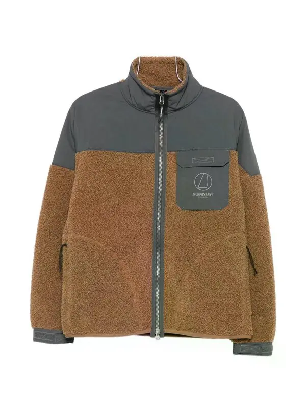 MURPHY&NYE Fleece-texture Panelled Jacket