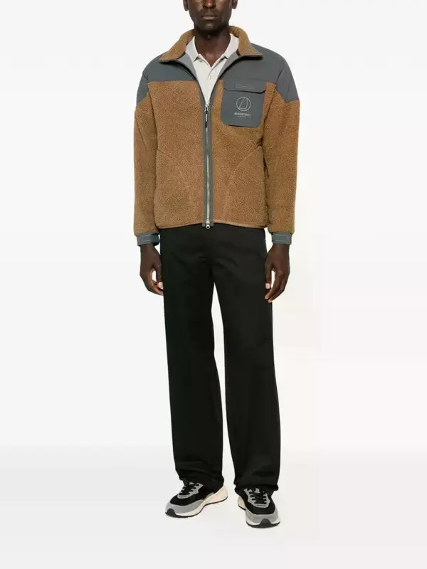 MURPHY&NYE Fleece-texture Panelled Jacket