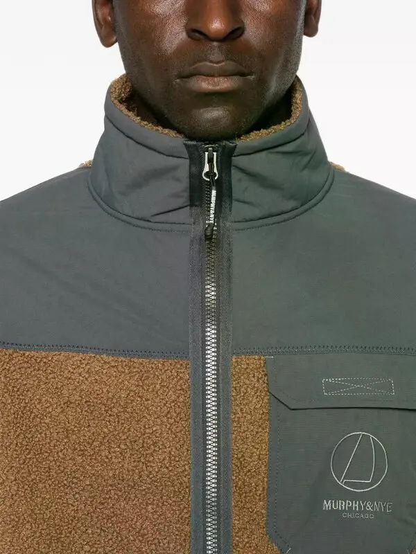 MURPHY&NYE Fleece-texture Panelled Jacket