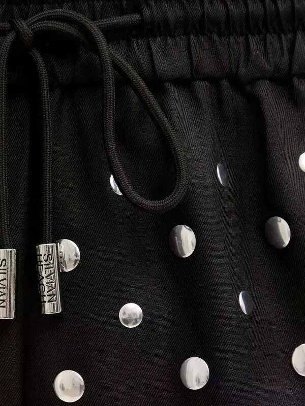 SILVIAN HEACH Varvara Stud-embellished Drawstring Shorts