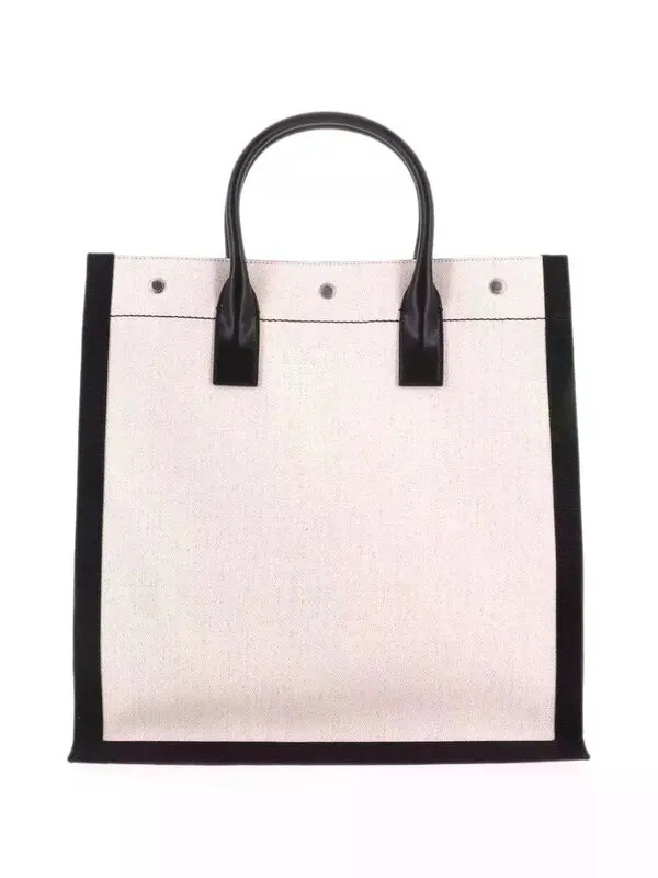 Saint Laurent Rive Gauche Shopper Canvas Tall Tote Bag