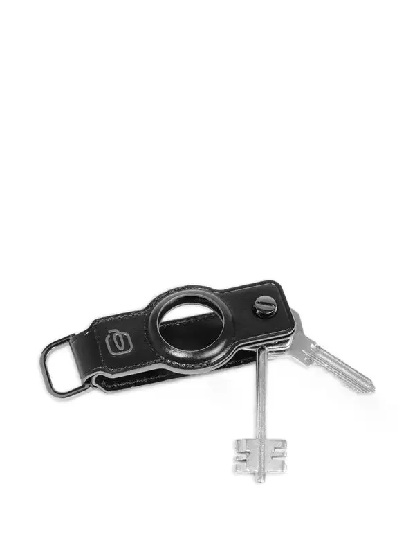 PIQUADRO Airtag And Connequ 4.0 Leather Keychain