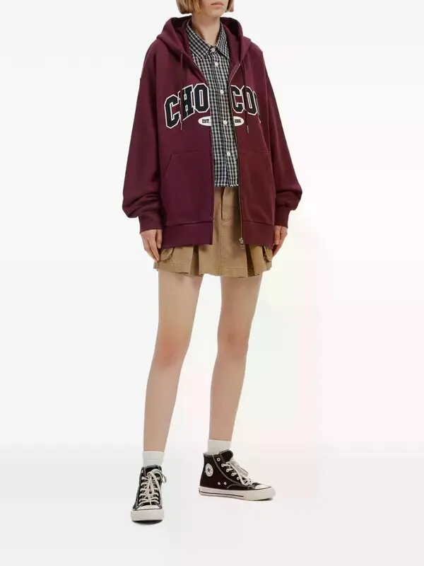 CHOCOOLATE Logo-patch Zip-fastening Sweatshirt