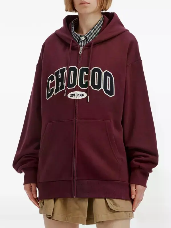 CHOCOOLATE Logo-patch Zip-fastening Sweatshirt