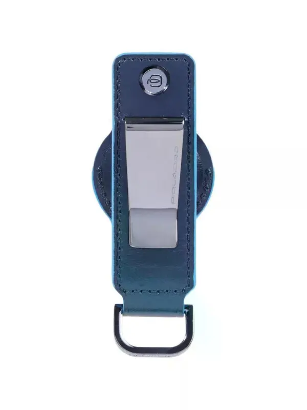 PIQUADRO Airtag Leather Keychain