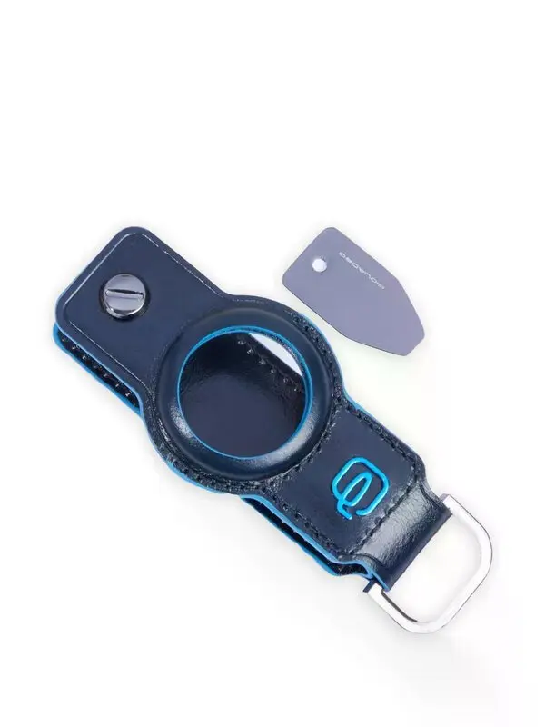 PIQUADRO Airtag Leather Keychain