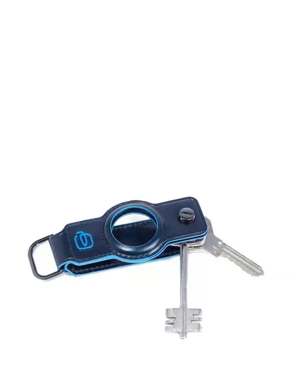 PIQUADRO Airtag Leather Keychain