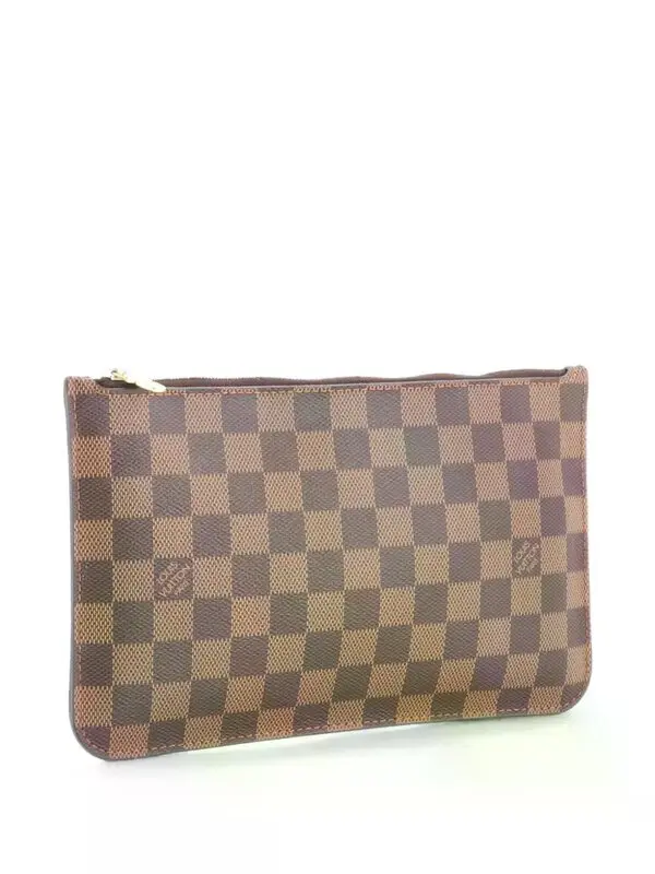 LOUIS VUITTON Chain Wristlet Pochette Damier Clutch Bag