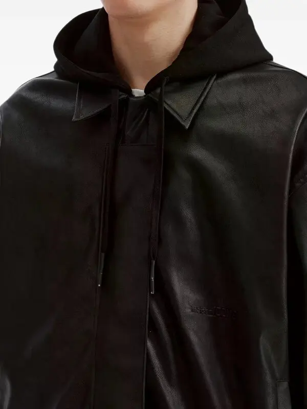 Izzue Layered Drawstring-hood Jacket