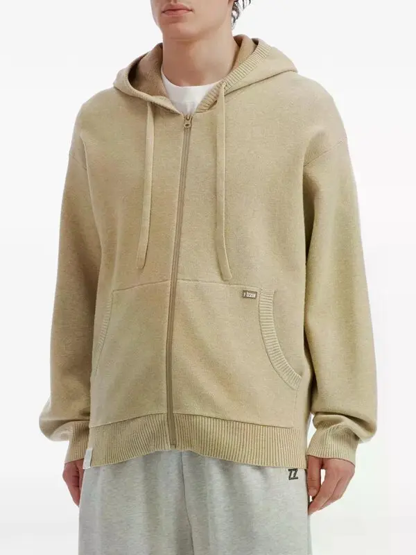 Izzue Logo-print Zip-up Hoodie