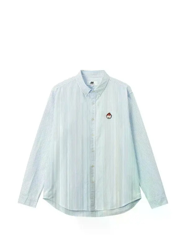 CHOCOOLATE Striped Patch-detail Shirt
