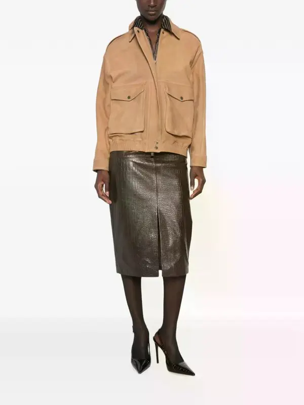 SALVATORE SANTORO Long-sleeve Leather Jacket