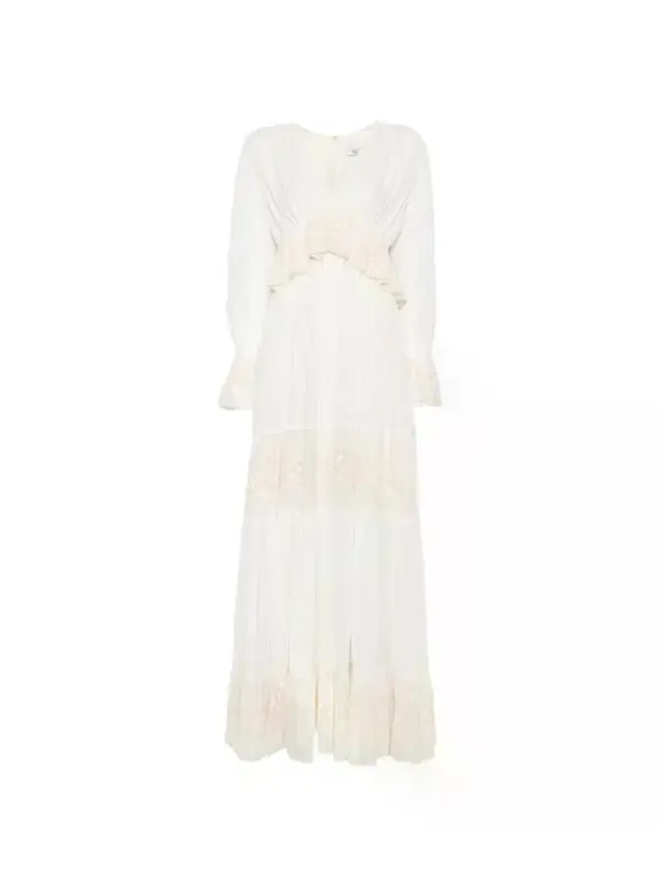 Raquel Diniz Lorelai V-neck Maxi Dress - White