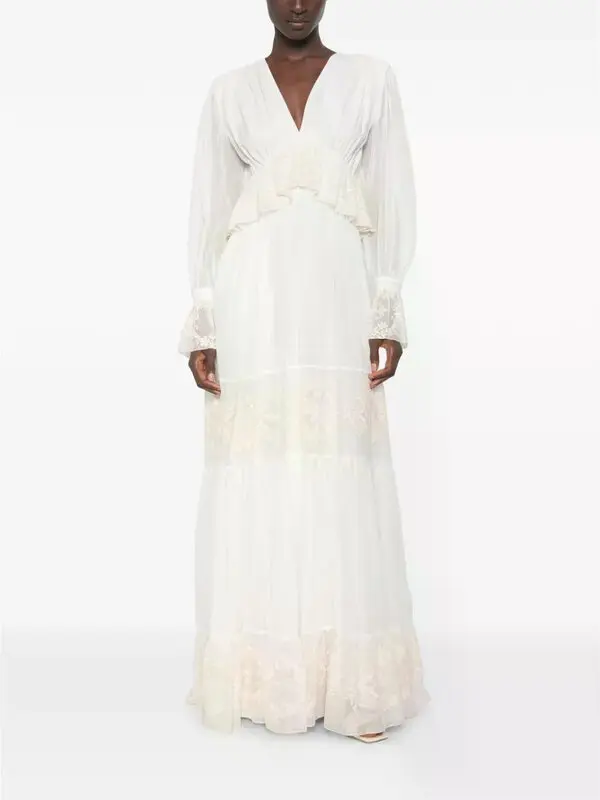 Raquel Diniz Lorelai V-neck Maxi Dress
