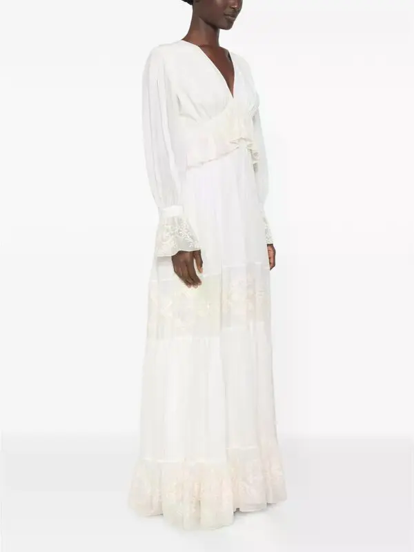 Raquel Diniz Lorelai V-neck Maxi Dress