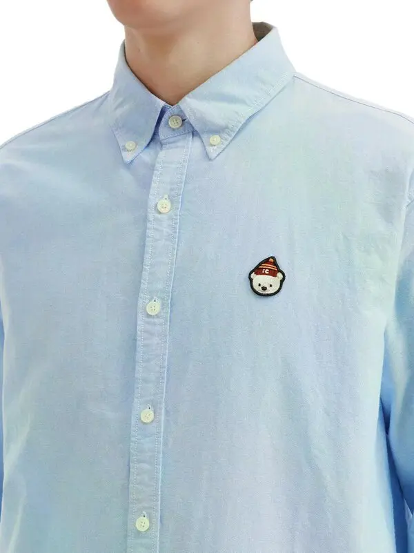 CHOCOOLATE Bear-patch Button-down Shirt
