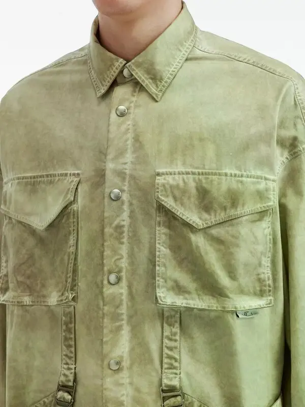 Izzue Strap-detail Button-up Shirt