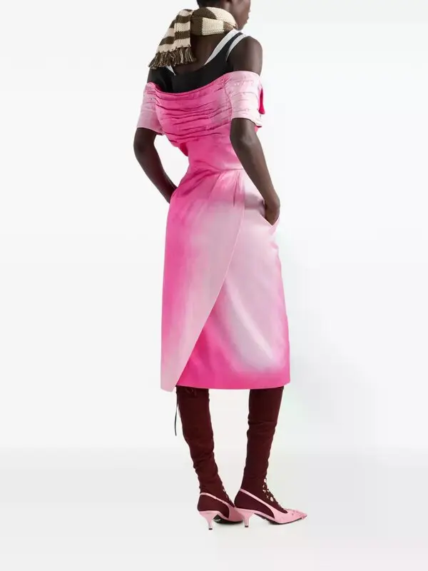 Prada Washed Duchesse Dress