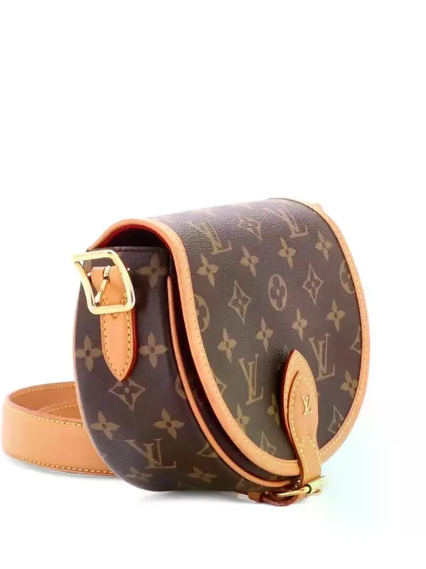 LOUIS VUITTON Tambourin Nm Handbag Monogram Canvas Cross Body Bag - Brown