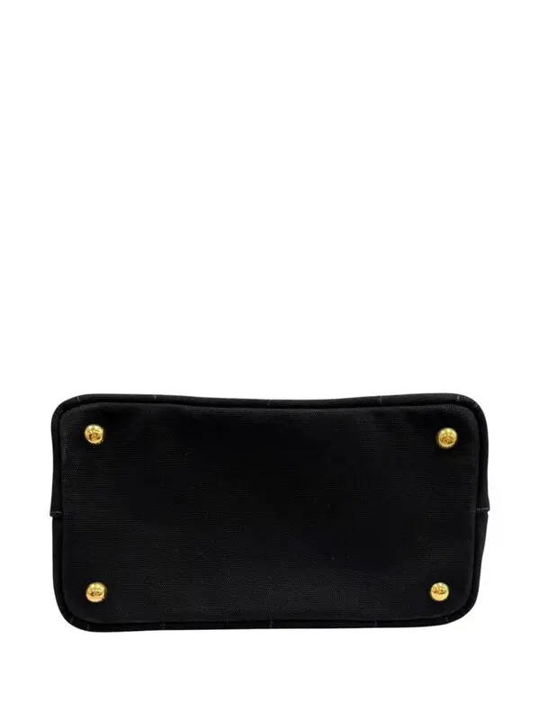 Prada 2013-2026 Small Canvas Canapa Logo Tote Satchel