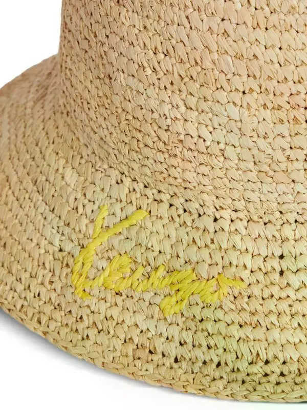 Kenzo Signature-weaved Raffia Bucket Hat
