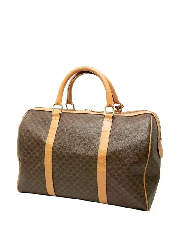 Celine 2013 Macadam Coated Canvas Boston Bag