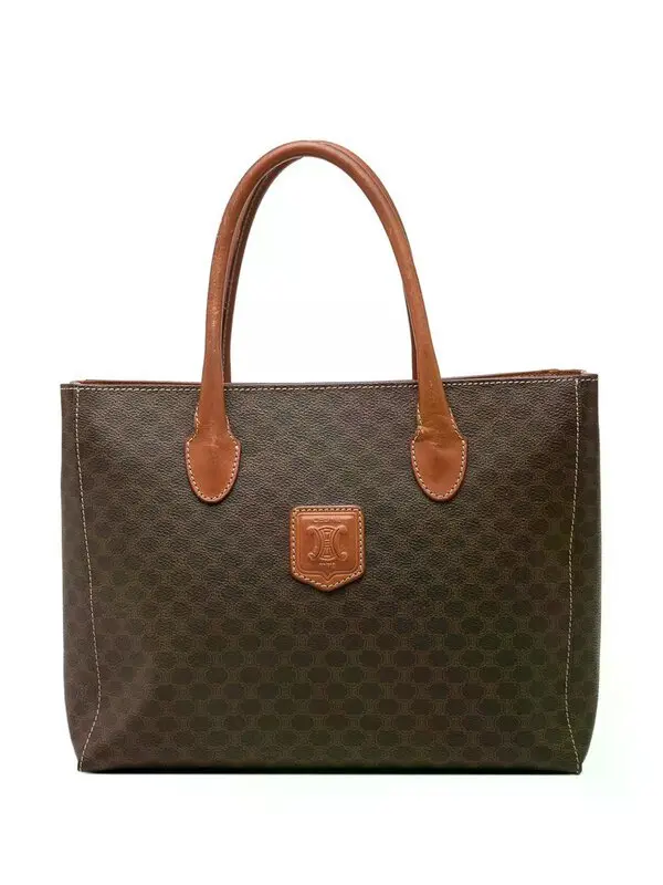 Celine 1996 Macadam Coated Canvas Tote Bag