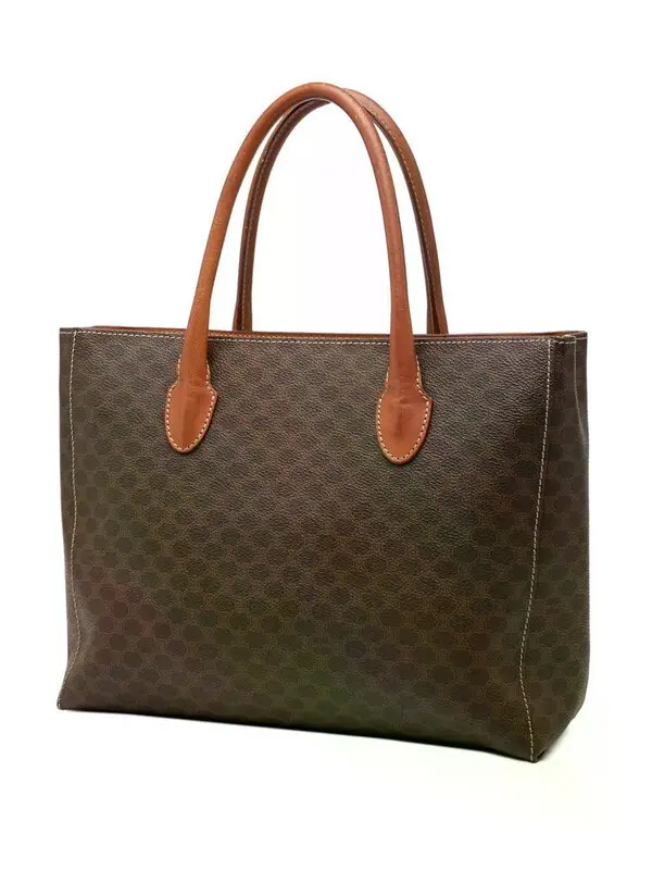 Celine 1996 Macadam Coated Canvas Tote Bag