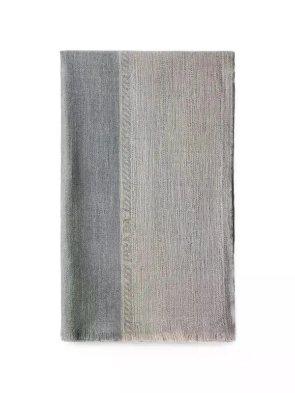 Prada Wool And Silk Stole - Grey