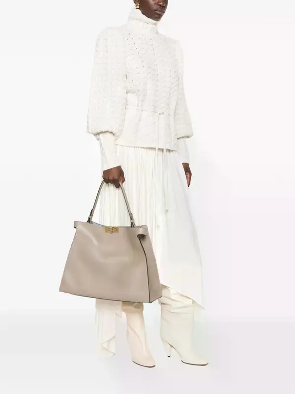 Fendi Large Way Tote Bag - Neutrals